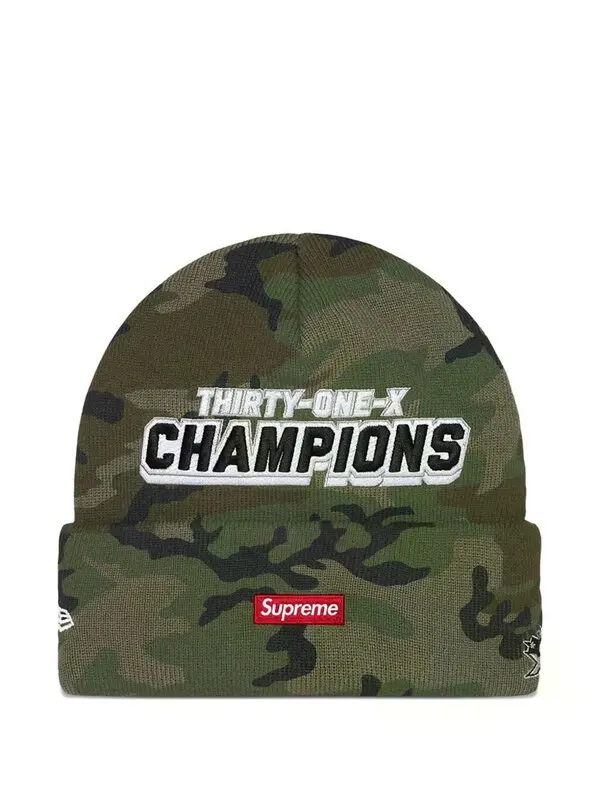 Supreme Camouflage Applique Beanie