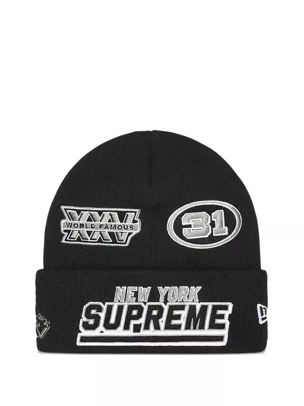 Supreme X New Era Football Beanie - Black