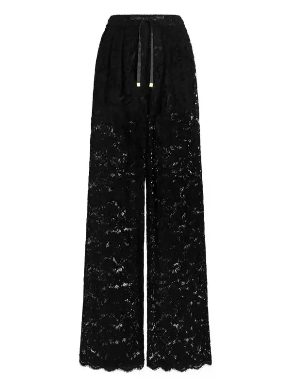 Dolce & Gabbana Lace Wide Leg Trousers