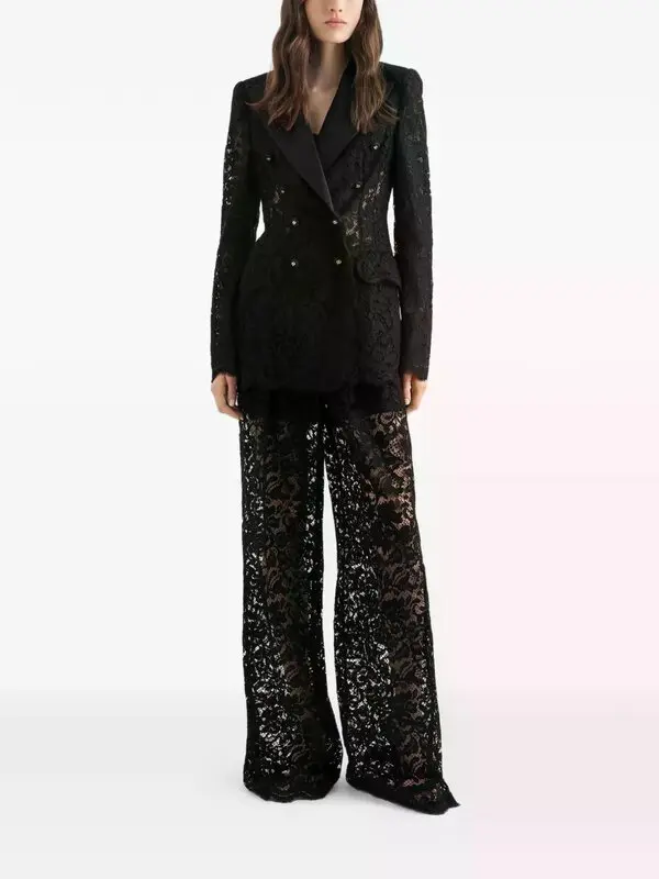 Dolce & Gabbana Lace Wide Leg Trousers
