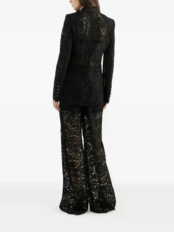Dolce & Gabbana Lace Wide Leg Trousers