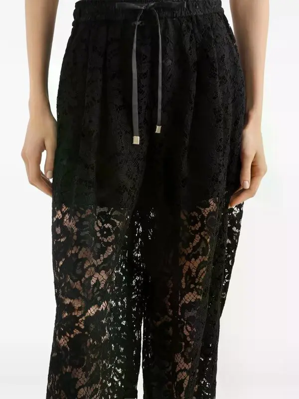 Dolce & Gabbana Lace Wide Leg Trousers
