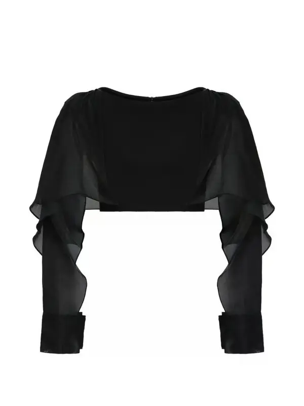 Maticevski Ruffled Long Sleeve Top