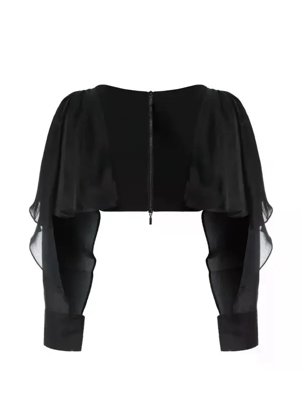 Maticevski Ruffled Long Sleeve Top