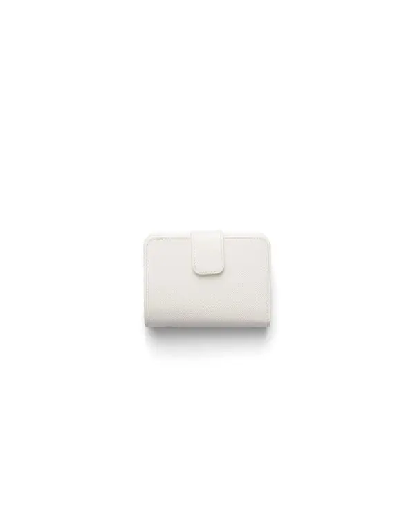 Prada Small Saffiano Leather Wallet - White
