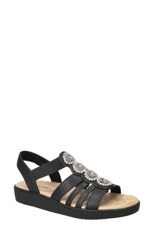 EASY WORKS BY EASY STREET Samira Embellished Sandal - Black