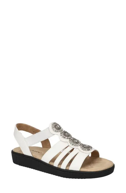 EASY WORKS BY EASY STREET Samira Embellished Sandal - White