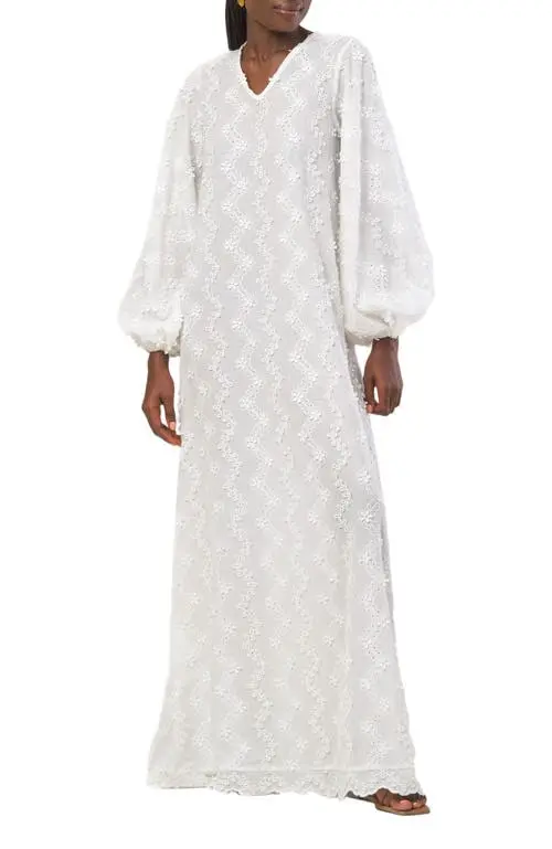 DIARRABLU Tia Embroidered Maxi Dress