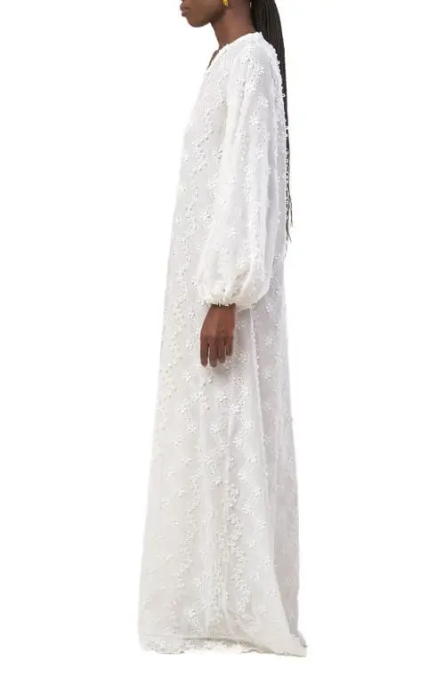 DIARRABLU Tia Embroidered Maxi Dress