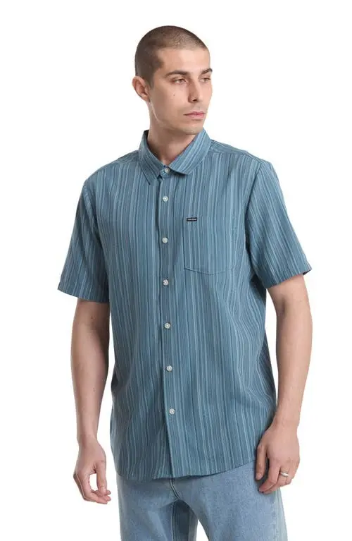 Volcom Jahstripe Short Sleeve Button-up Shirt - Tw0