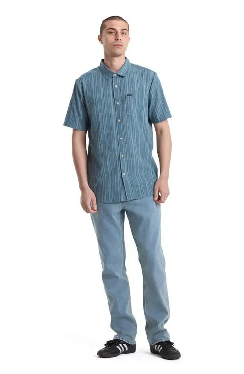 Volcom Jahstripe Short Sleeve Button-up Shirt - Tw0