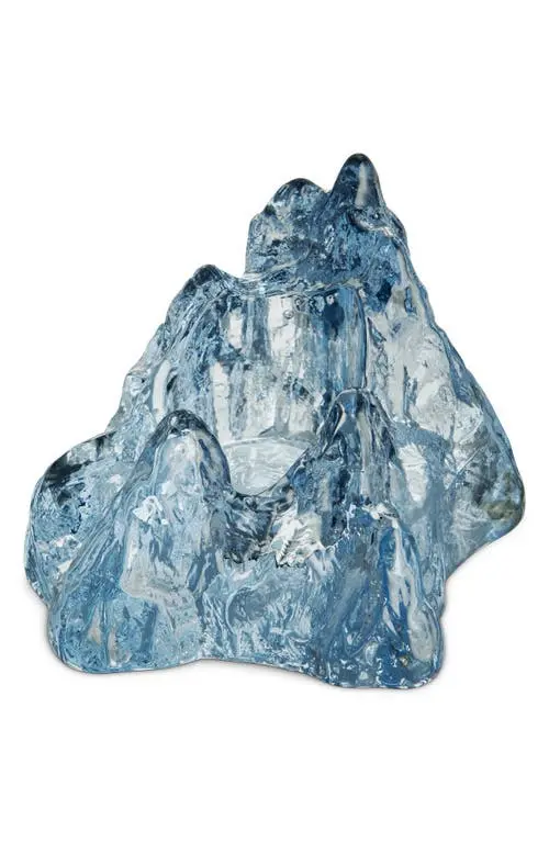 KOSTA BODA The Rock Ice Votive - Blue