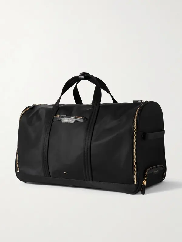 ANYA HINDMARCH Leather-trimmed Econyl® Weekend Bag