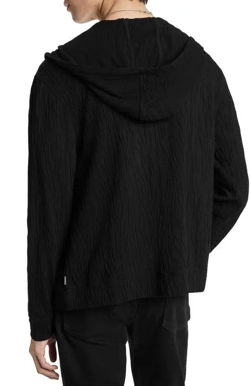 John Varvatos Ihsan Full Zip Hoodie - Black
