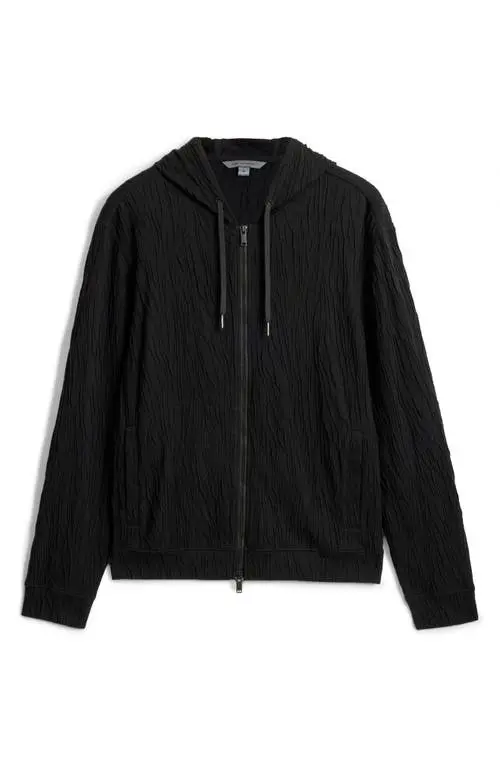 John Varvatos Ihsan Full Zip Hoodie - Black