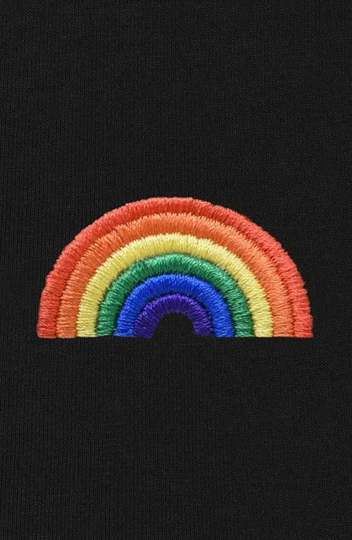 DALIX Rainbow Hoodie - Black