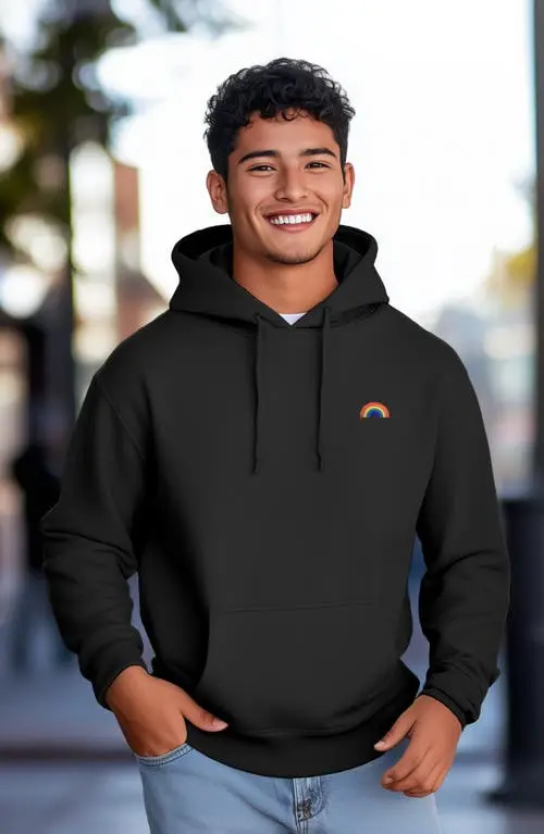 DALIX Rainbow Hoodie - Black