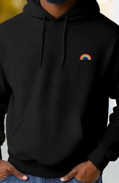 DALIX Rainbow Hoodie - Black