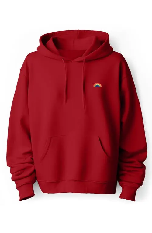 DALIX Rainbow Hoodie - Red