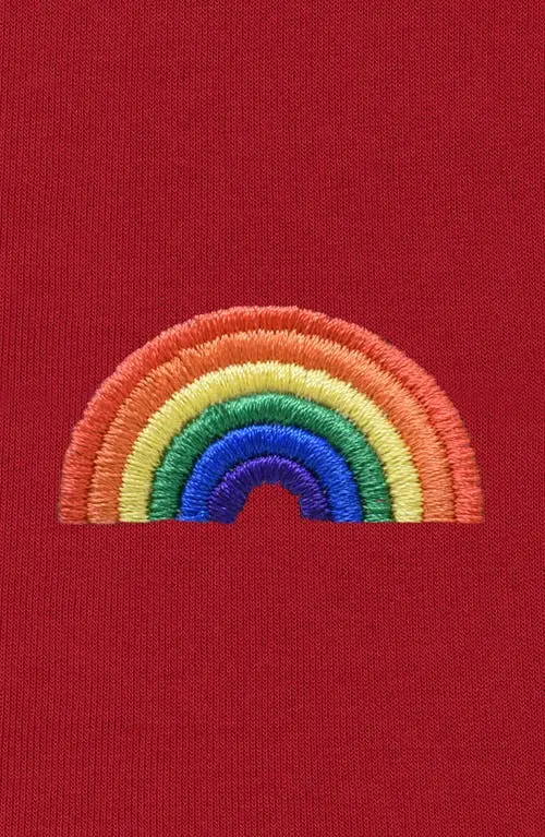 DALIX Rainbow Hoodie - Red