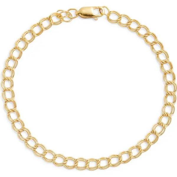 NASHELLE Curb Chain Link Bracelet - Gold Fill