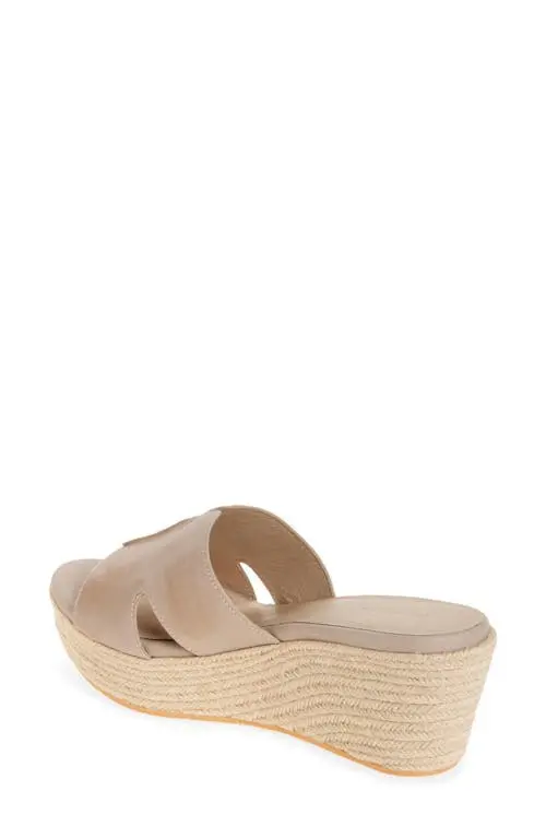 CHOCOLAT BLU Willena Espadrille Platform Sandal - Taupe Leather