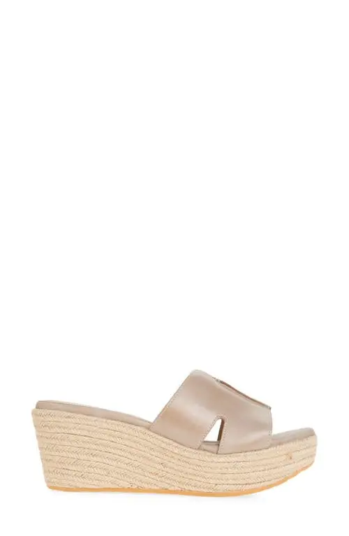 CHOCOLAT BLU Willena Espadrille Platform Sandal - Taupe Leather