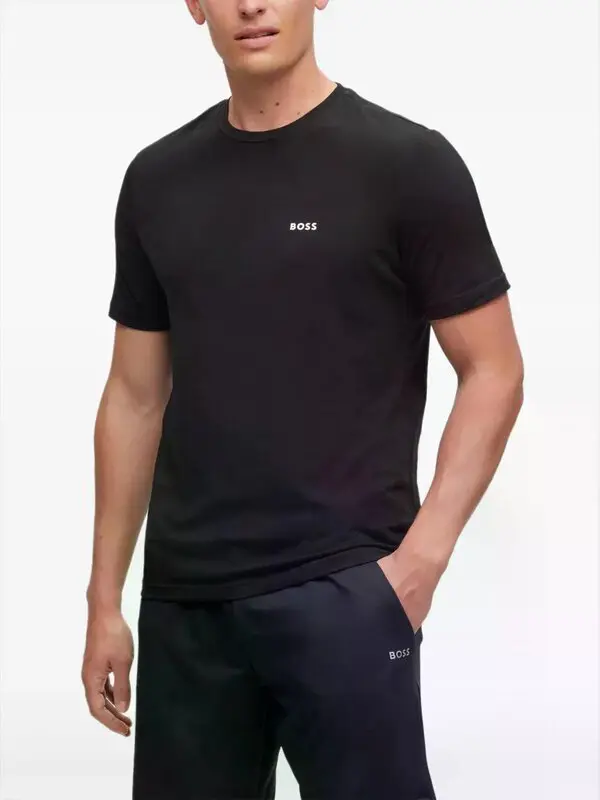 BOSS Logo-print Cotton T-shirts