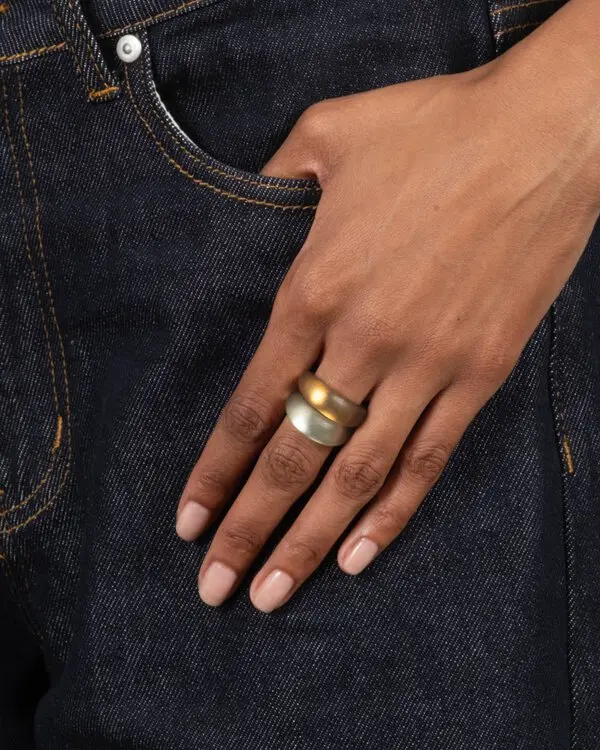 Alexis Bittar Lucite Tapered Ring - Gold