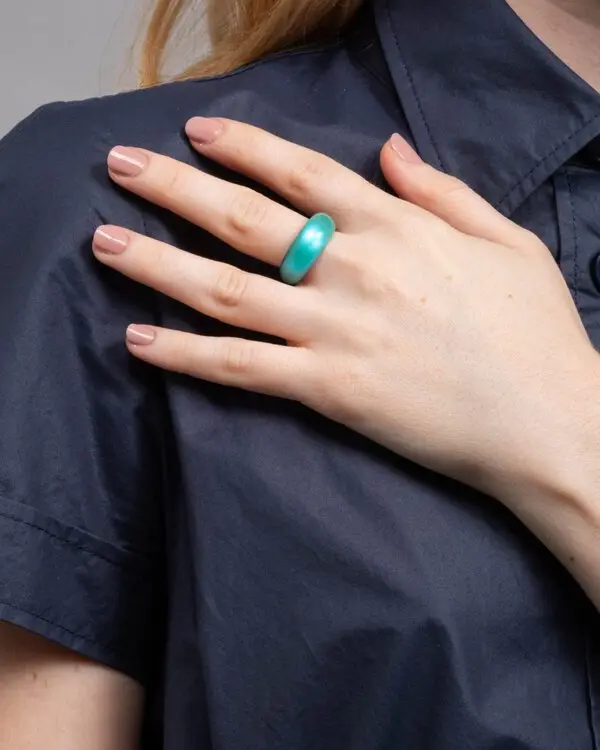 Alexis Bittar Lucite Ring - Mediterranean Opal