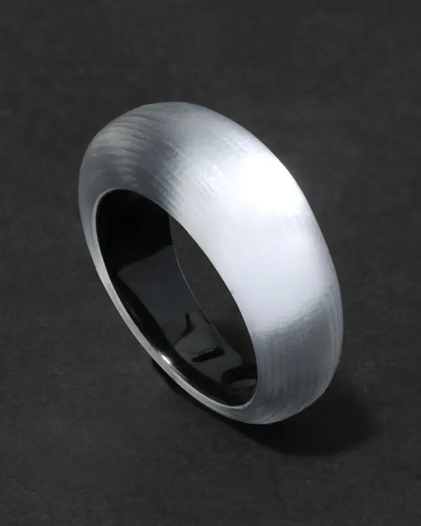 Alexis Bittar Lucite Tapered Ring - Silver