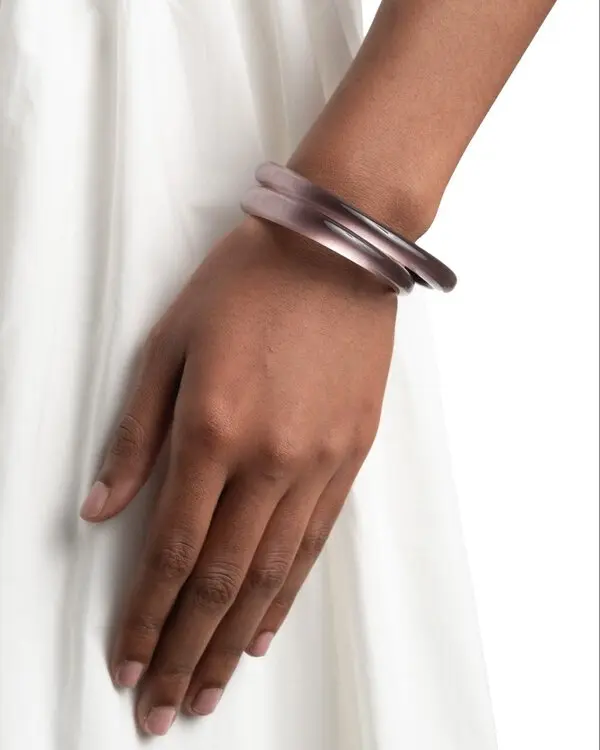Alexis Bittar Lucite Skinny Bangle Bracelet - Dusty Rose