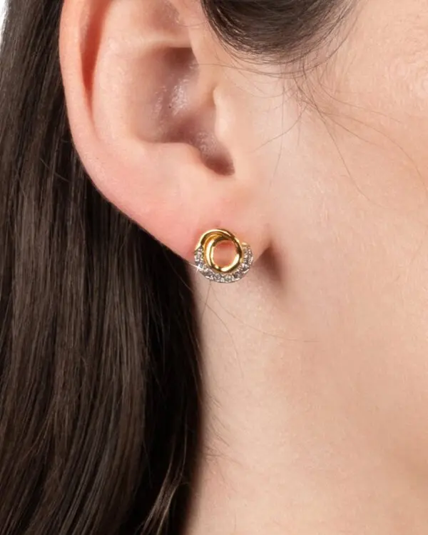 Alexis Bittar Solanales Spiral Stud Earrings - Gold