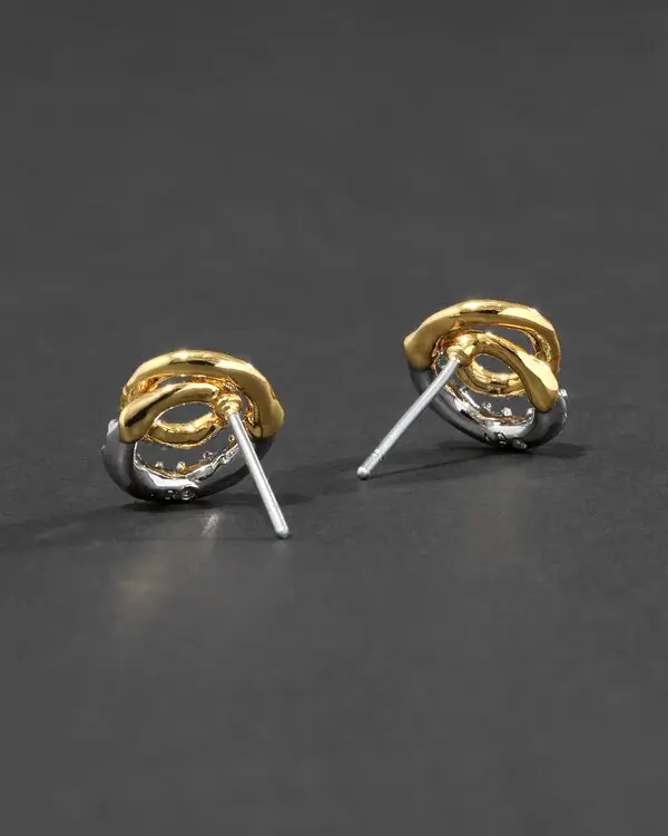 Alexis Bittar Solanales Spiral Stud Earrings - Gold