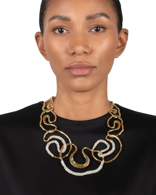 Alexis Bittar Solanales Intertwined Crystal Necklace