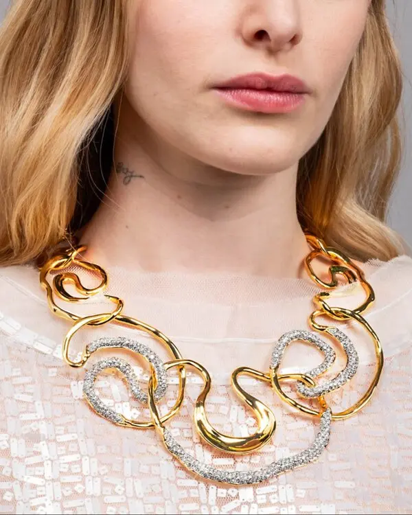 Alexis Bittar Solanales Intertwined Crystal Necklace