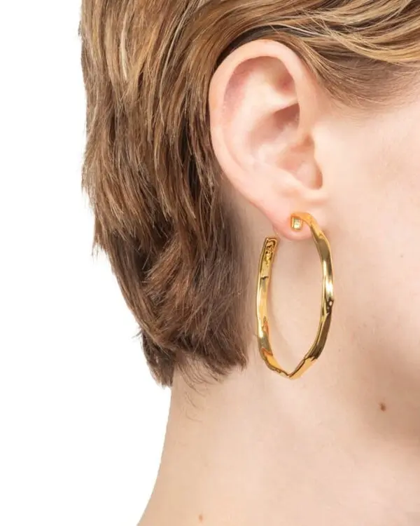 Alexis Bittar Brut Hoop Earrings - Gold
