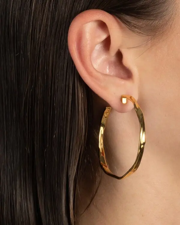 Alexis Bittar Brut Hoop Earrings