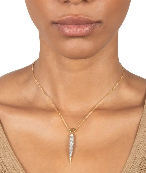 Alexis Bittar Solanales Crystal Spear Necklace - Gold