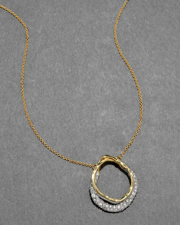 Alexis Bittar Solanales Crystal Orbit Necklace - Gold