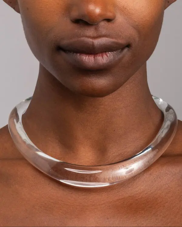 Alexis Bittar Liquid Lucite Collar Necklace - Clear