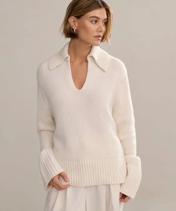 Jenni Kayne Cashmere Phoebe Polo - Ivory