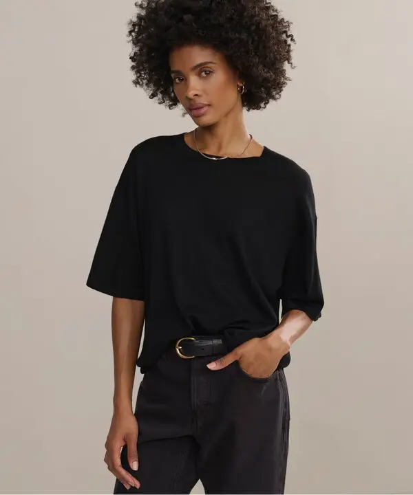 Jenni Kayne Merino Tee - Black