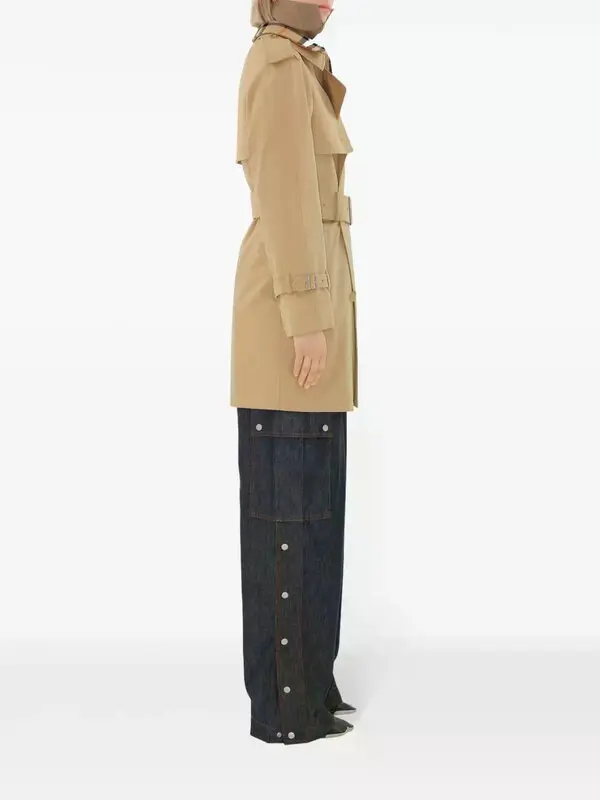 Burberry Vintage Check Cotton Trench Coat