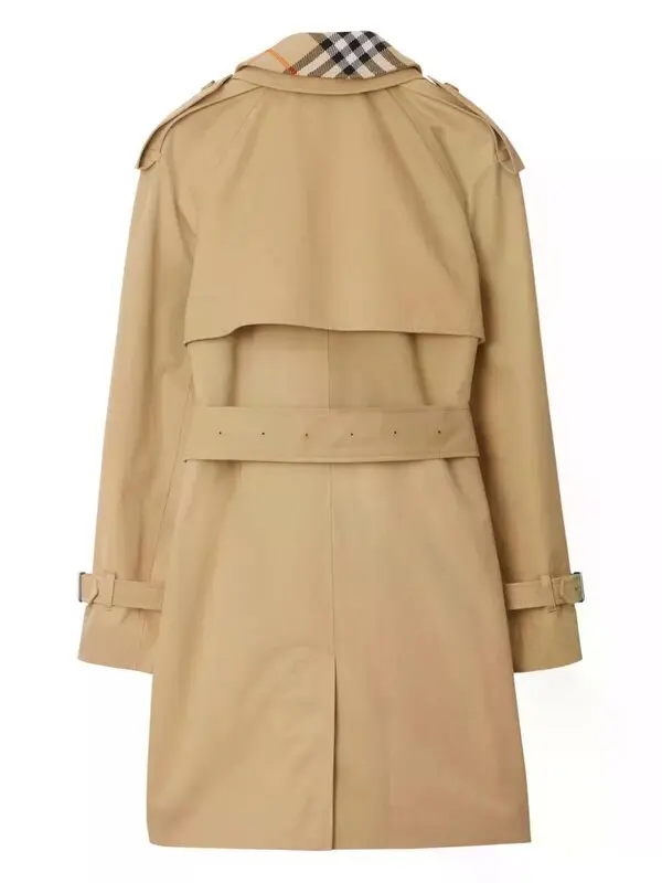 Burberry Vintage Check Cotton Trench Coat