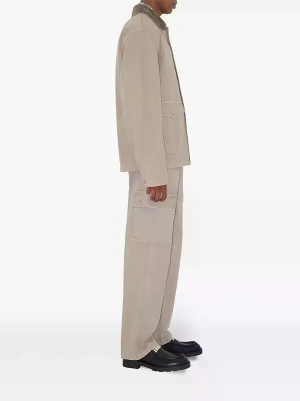 Burberry Motif-embroidered Shirt Jacket
