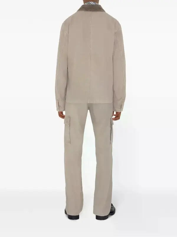 Burberry Motif-embroidered Shirt Jacket