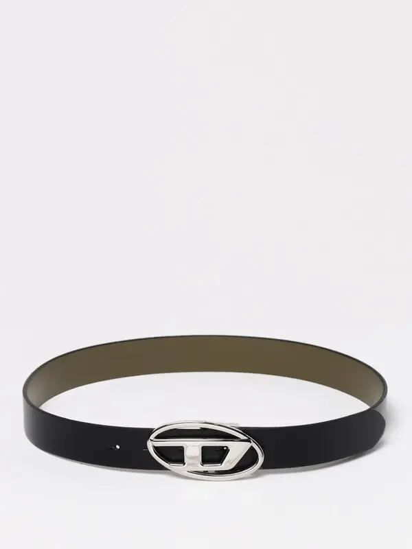 DIESEL® Belt With Logo Detail - Black