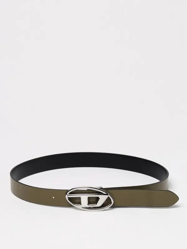 DIESEL® Belt With Logo Detail - Black