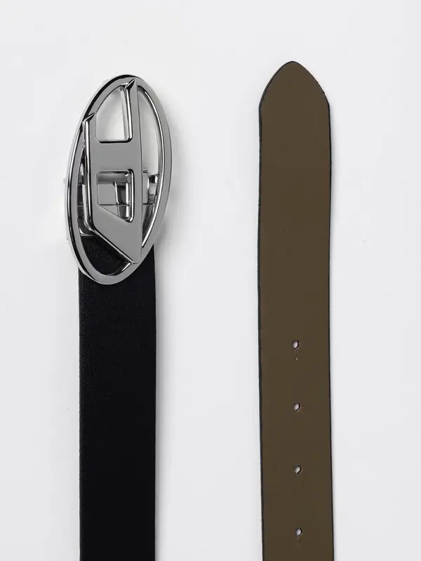 DIESEL® Belt With Logo Detail - Black